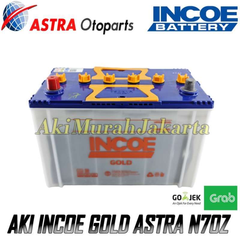 Promo Aki Mobil Strada N70Z Incoe Gold Astra Aki Basah 12V / 75Ah ...