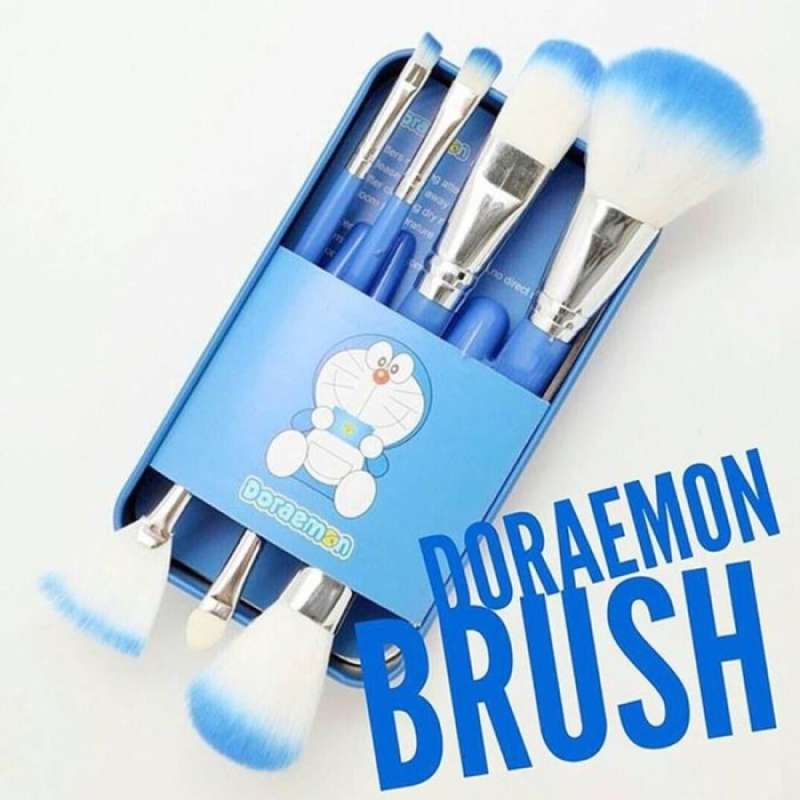 Jual DORAEMON BRUSH KALENG 7 in 1 / Kuas Makeup Set Doraemon [Kemasan ...