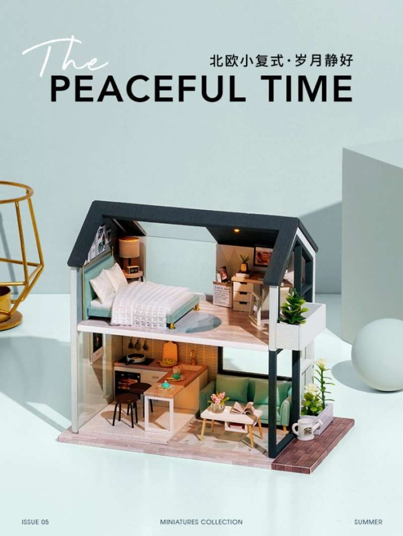Promo DIY Miniature Dollhouse Rumah Miniatur 3D Q Series Diskon 23% di ...