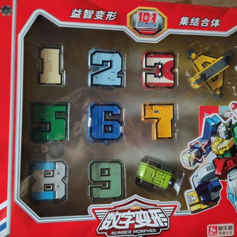 Promo BLOK BONGKAR PASANG ROBOT ANGKA EMCO MORPHERS MEGABOTS 0-9 ...