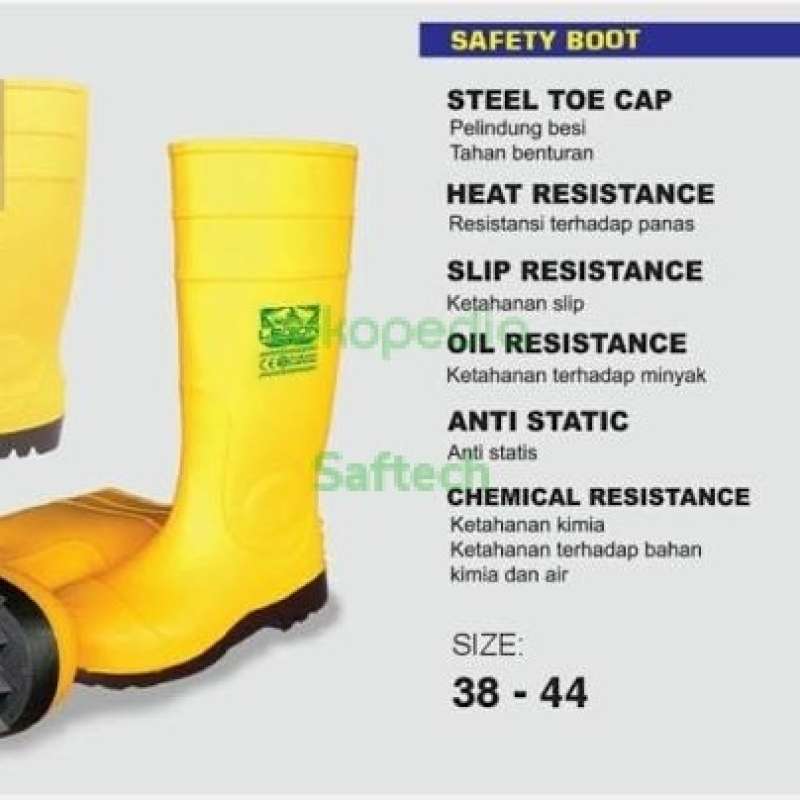 Promo Sepatu Boot Legion Ujung Besi Kuning Proyek Murah berkualitas ...