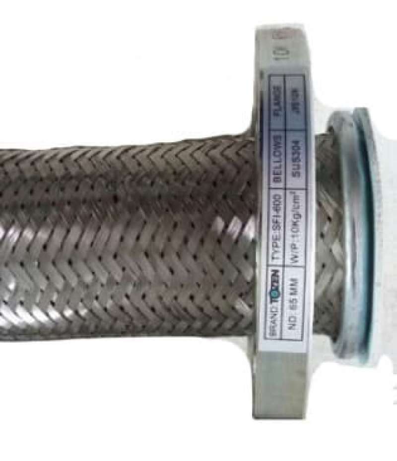 Promo Tozen Flexible hose 3 x 30 cm ss 304 SF 600 Conn Flange JIS 10K ...