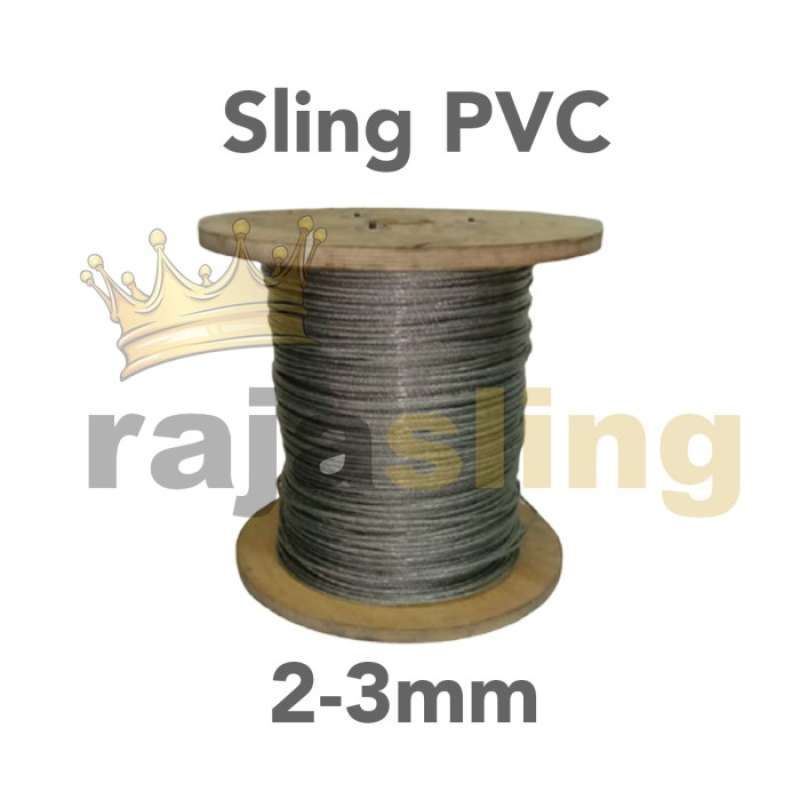 Promo Kawat Seling 3mm PVC Lapis Plastik /Kawat Sling 3mm PVC Lapis ...