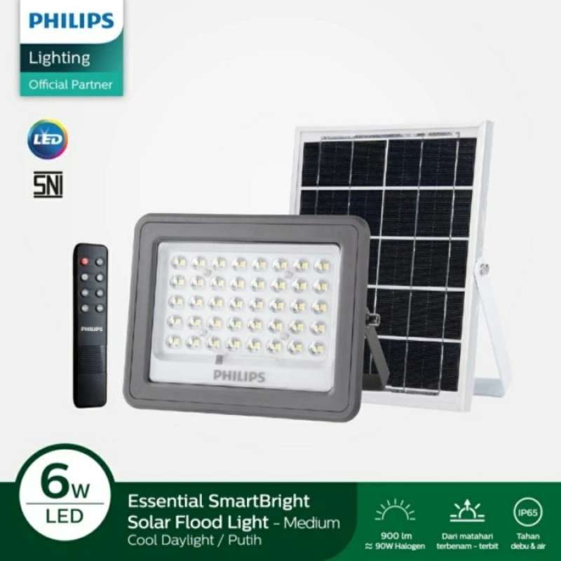Jual Philips Essential SmartBright Solar Flood Light BVC080 Lampu ...