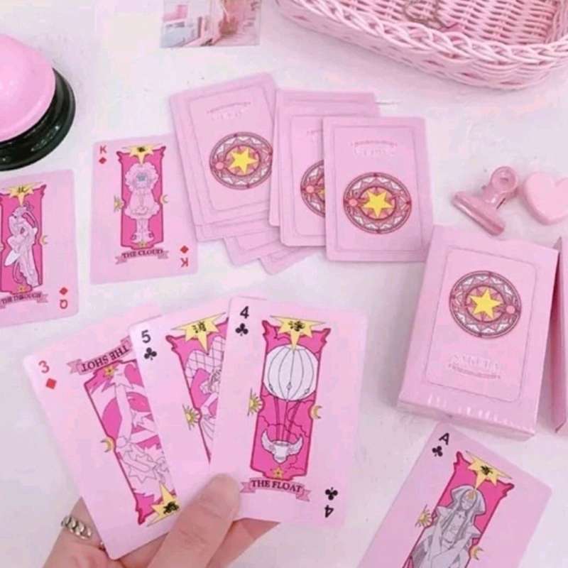 Jual KARTU POKER REMI CARDCAPTOR SAKURA PINK PLAYING CARD KARAKTER ...