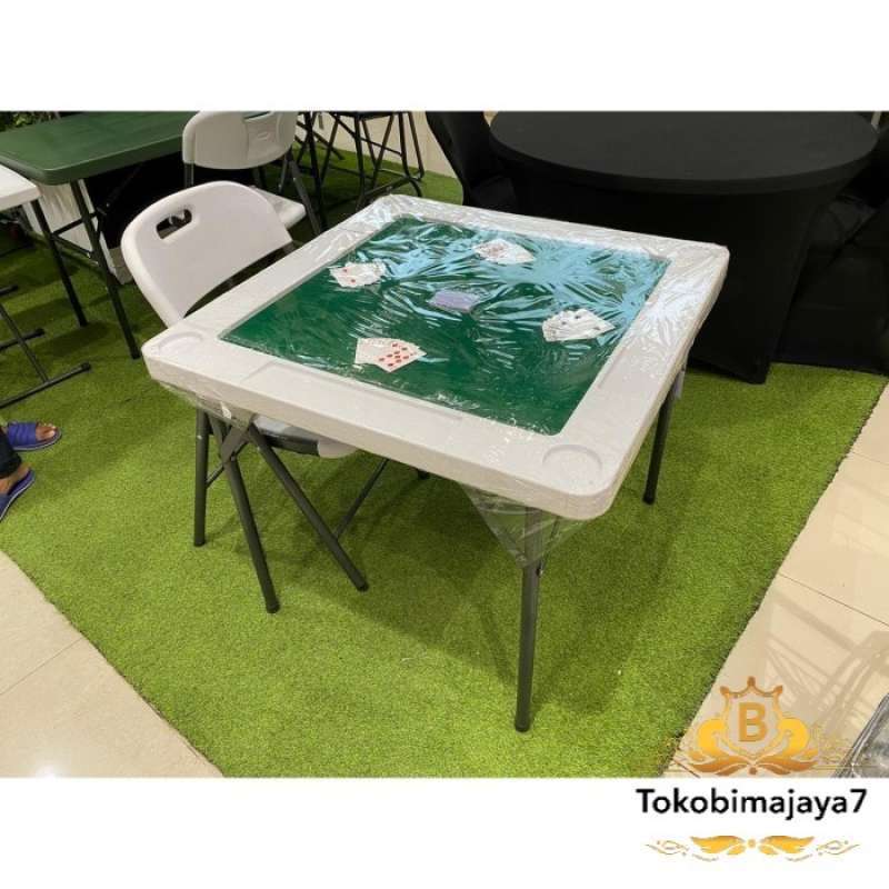 Promo Krisbow meja mahjong /meja poker/meja lipat serbaguna/Meja teras ...
