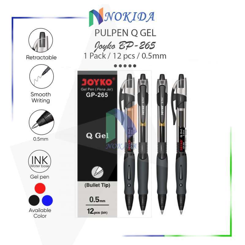 Jual Nokida Pulpen Jel Joyko 1 Pak - Q - Hitam Di Seller Nokida ...