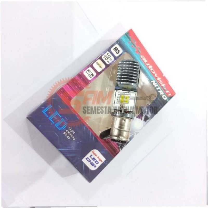 Jual Autovision Headlamp Led H6 M5 10w Ac Dc Nitro Combo Lampu Sorot Depan - Combo Di Seller ...