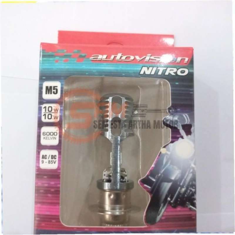 Jual Autovision Headlamp Led H6 M5 10w Ac Dc Nitro Combo Lampu Sorot Depan - Combo Di Seller ...