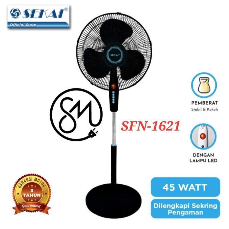 Jual Kipas Angin Sekai SFN-1621 tegak stand fan SFN1621 di Seller Sinar Matahari SM AMIN ...