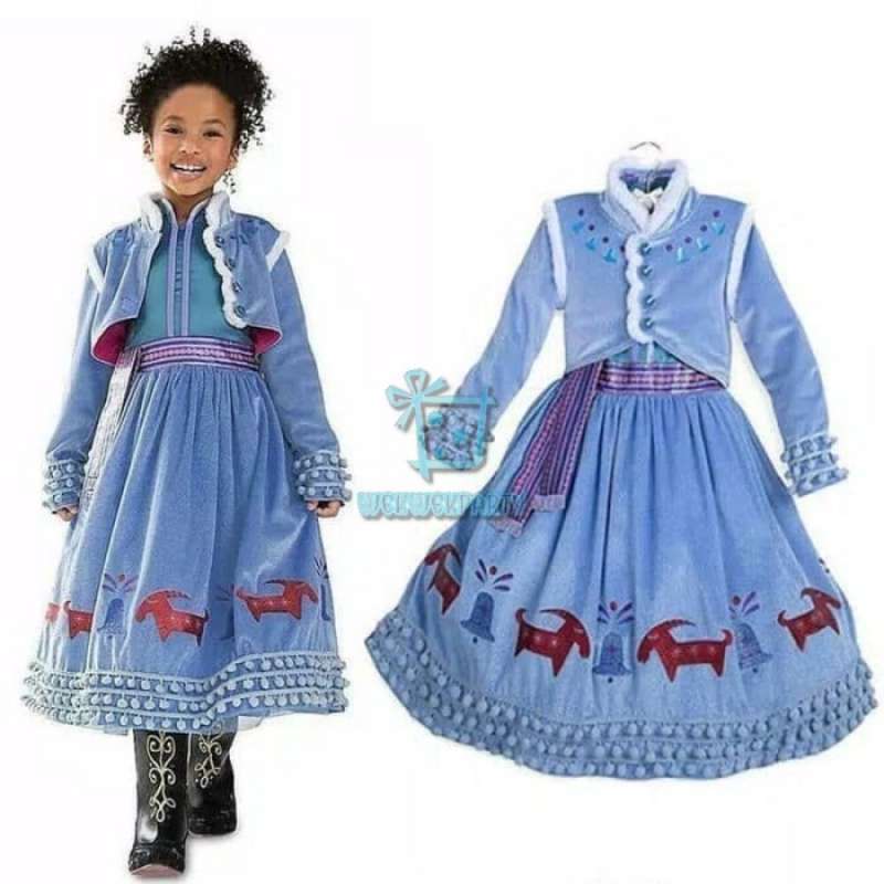 Promo Baju Kostum Anak Princess Elsa Anna Frozen Winter Edition ...