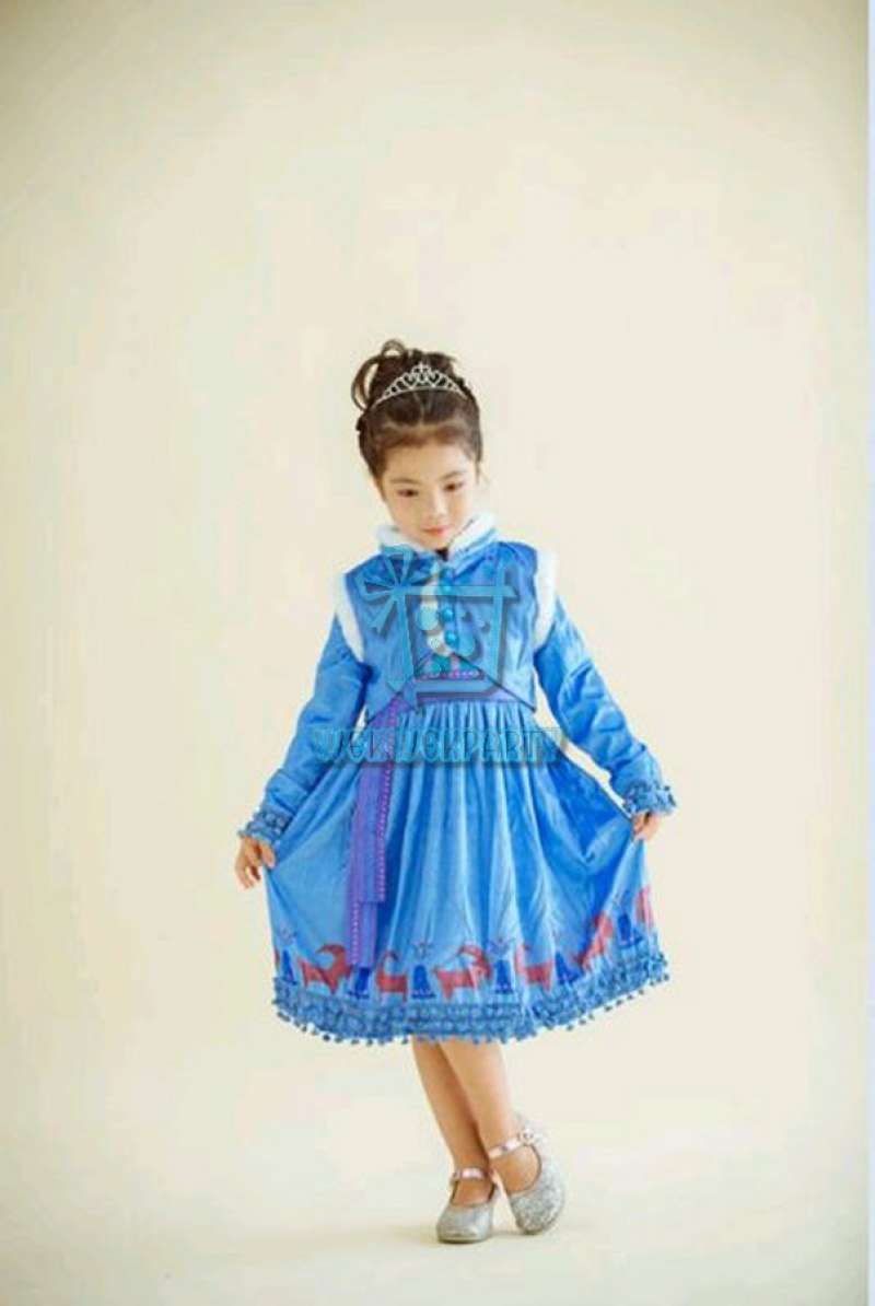 Promo Baju Kostum Anak Princess Elsa Anna Frozen Winter Edition ...