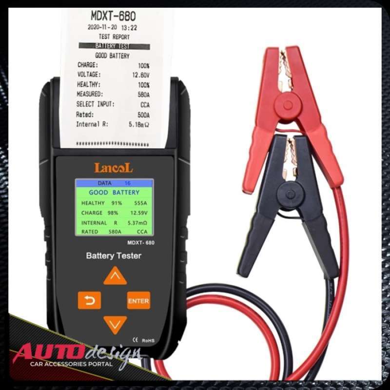 Promo Lancol Mdxt-680 Alat Test Aki / Accu Mobil 12V Dengan Fitur Print ...