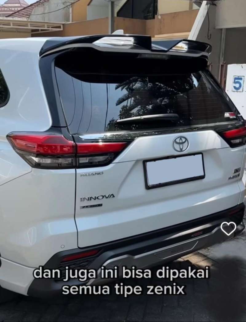 Jual Spoiler Topi Belakang Toyota Innova Zenix Otoproject - Mentah Di ...