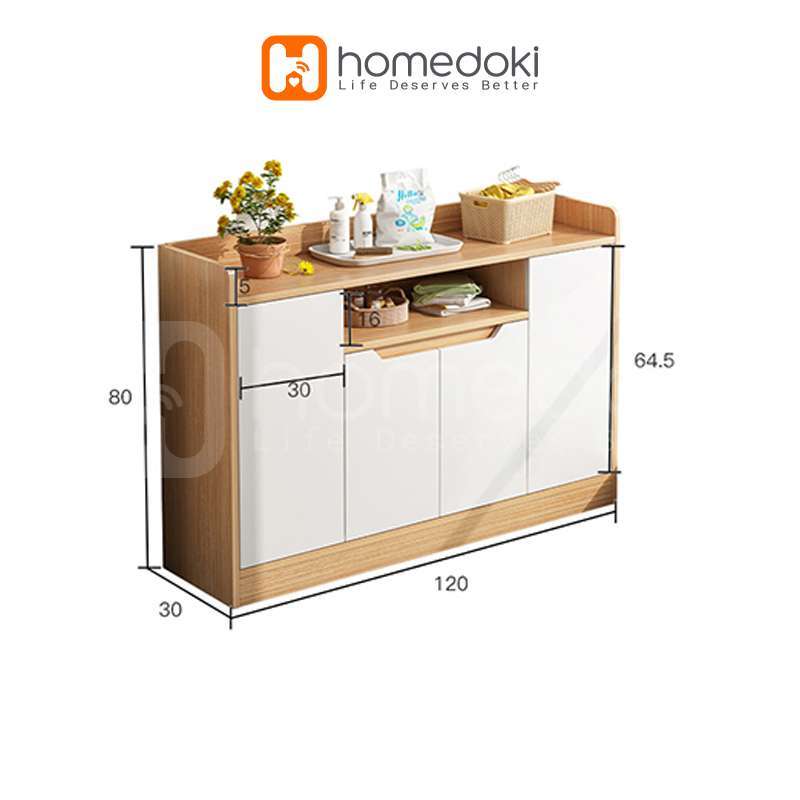 Promo Homedoki Lemari Dapur Minimalis / Kabinet Dapur / Rak Serbaguna ...