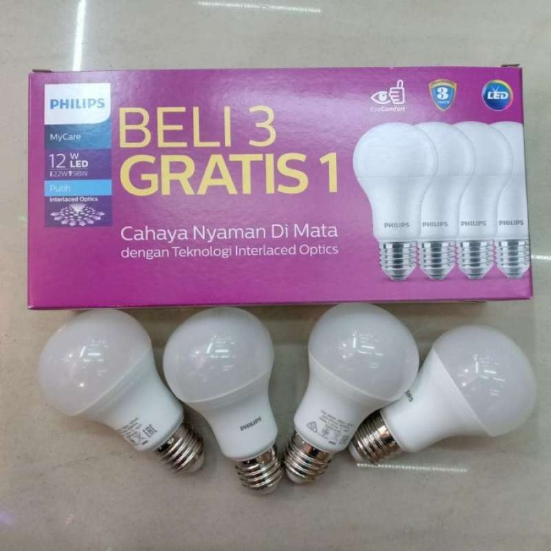 Promo led buld 12w paket beli 3 gratis 1/ bohlam / lampu Diskon 23% di ... Promo led buld 12w paket beli 3 gratis 1/ bohlam / lampu Diskon 23% di ...
