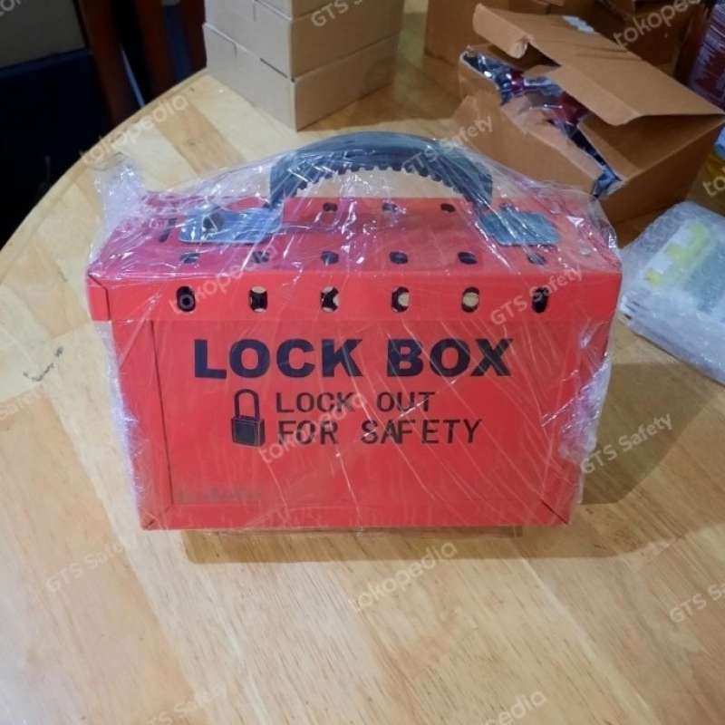 Promo LOTOTO L498A SAFETY LOCKOUT TAGOUT PORTABLE GROUP LOCK BOX ...