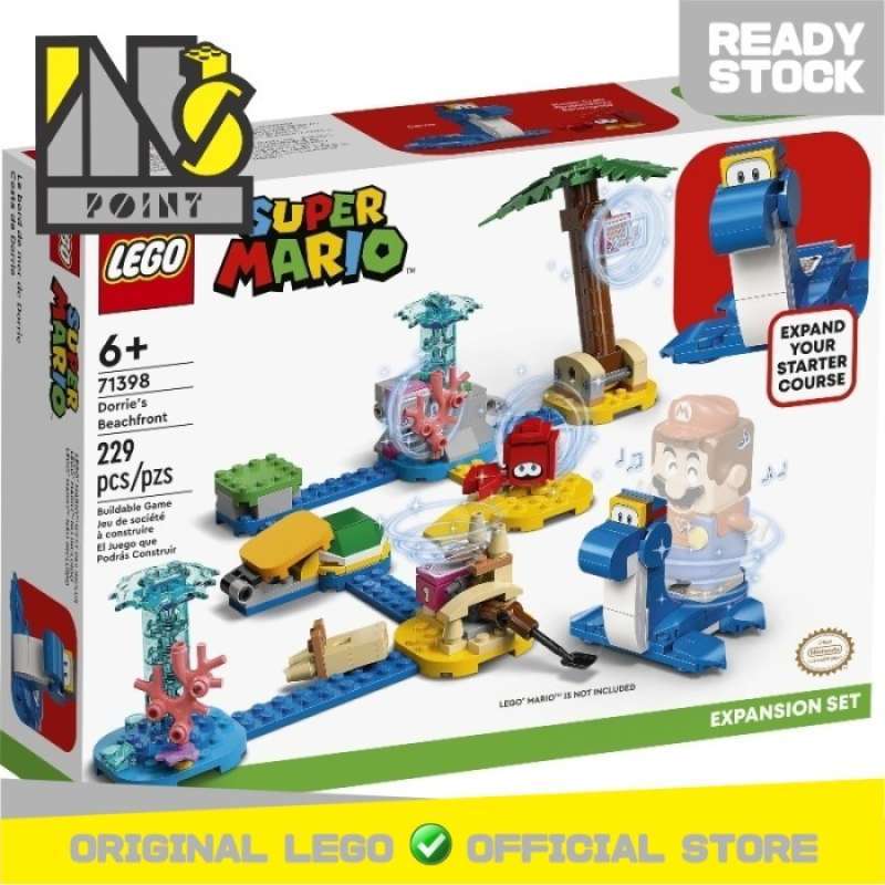 Promo LEGO 71398 - Super Mario - Dorrie’s Beachfront Expansion Set ...