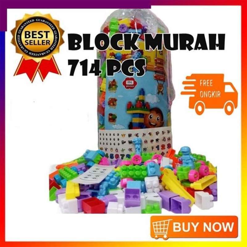 Promo Mainan Blok Susun Block 714 pcs Mainan Blocks Lego Susun Balok ...