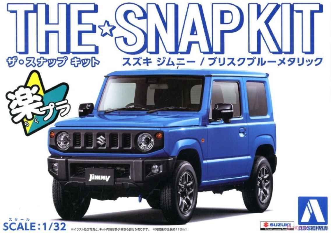 Promo Mokit Aoshima 1/32 The Snap kit Suzuki Jimny Brisk Blue Metallic ...