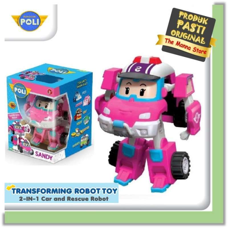 Promo Robocar Poli Transforming Robot Sandy 4 Mrt-0657 Korean Toys ...