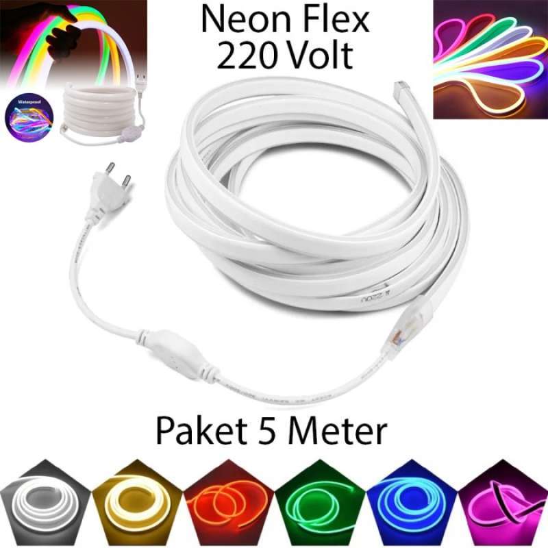 Promo LDI PAKET 5M LED NEON FLEX SMD 2835 120LEDS PER METER PREMIUM ...