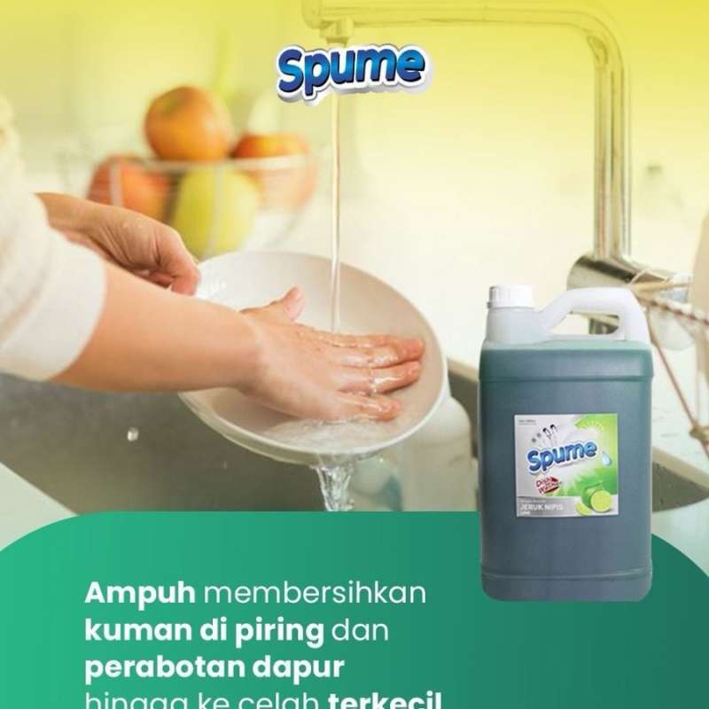 Promo Sabun Cuci Piring SPUME Dishwash Jeruk Nipis (500 ml) Diskon 20% ...