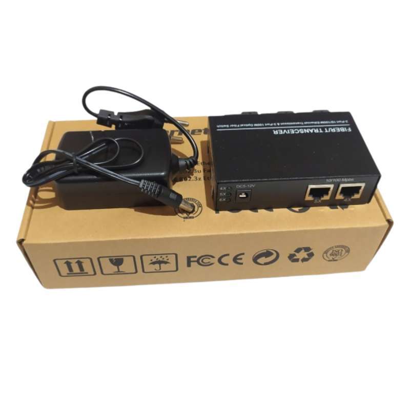 Jual CM3F2E POE Media Converter Fiber Optic 3 FO 2 Lan HTB RJ45 3 SC 2 ...