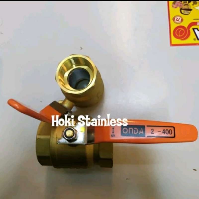 Promo Ball Valve Brass Kuningan 1 inch / Lobang Besar / Full bore ...