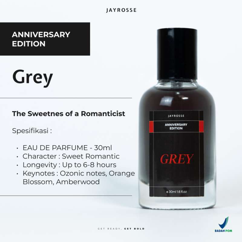Promo Jayrosse Perfume Grey 30ml Parfum Pria Edp 30 Original Pemikat ...