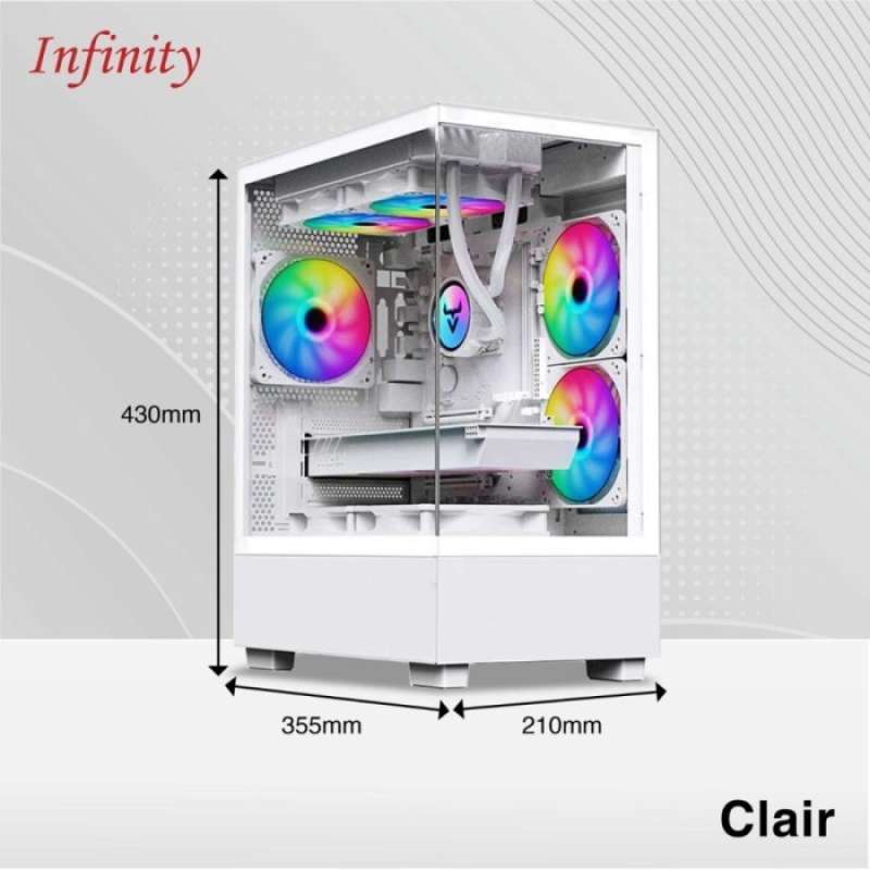 Jual Casing Infinity Clair - Matx Gaming Case - White Di Seller Gx ...