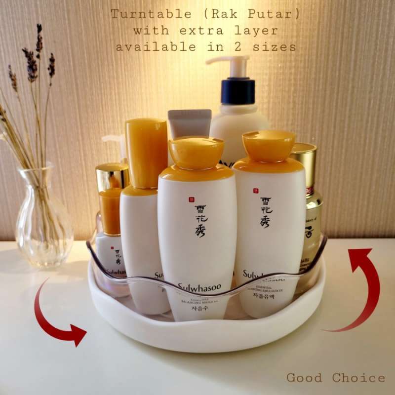 Promo Turntable Rotate Layer / Rak Putar Organizer Dapur Kulkas Freezer ...