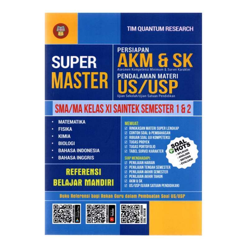 Promo Buku Super Master SMA/MA Kelas 11 Saintek Persiapan AKM dan SK ...