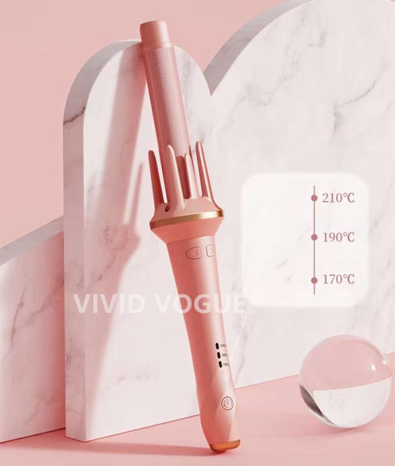 Promo Catokan Curly Otomatis VIVID VOGUE 28MM Curly Rambut UNGU Curling iron Diskon 23% di ...