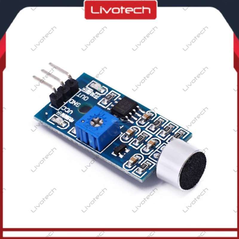 Jual Fc-04 Sound Sensor Module Mic Voice Detector Pendeteksi Suara Fc04 Detection Microphone Di ...
