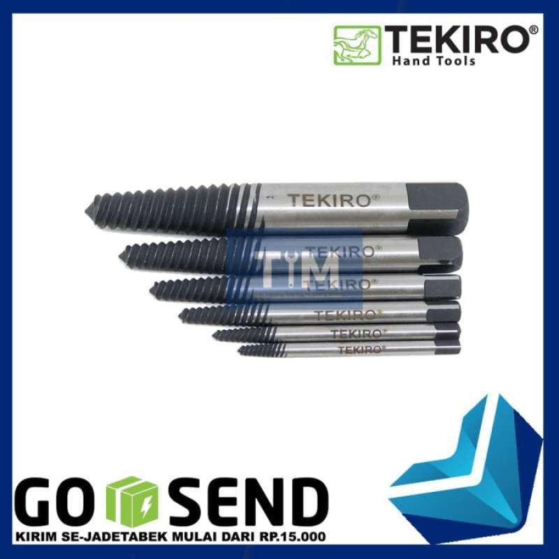 Jual (TEKIRO) TAP BALIK / SCREWDRIVER EXTRACTOR SET 6 PCS di Seller ...