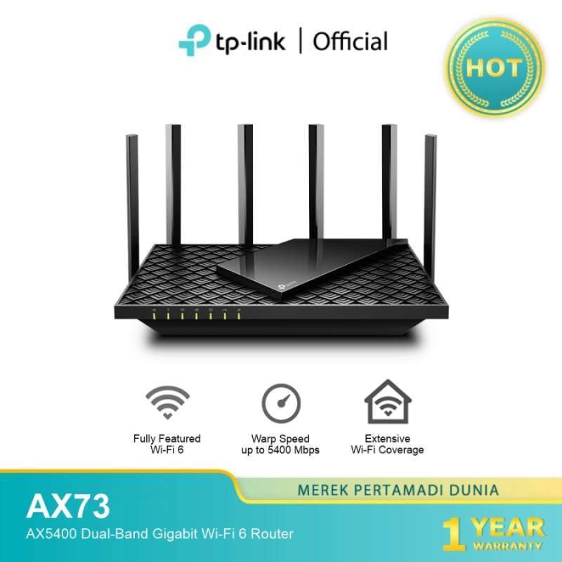 Jual TP-Link Archer AX73 AX5400 Dual-Band Gigabit Wi-Fi 6 Router TPLINK di Seller Multifungsi ...