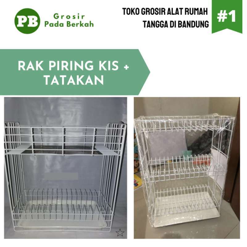 Promo Rak Piring Kitchen Set Besi Kis + Nampan Rak Piring Diskon 23% Di ...