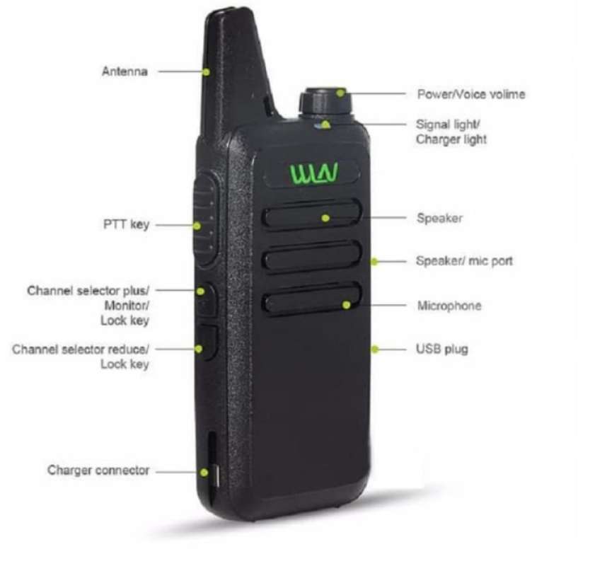 Promo HT Walkie Talkie handy Talky RADIO WLN KD-C1 isi 2 Unit UHF ...