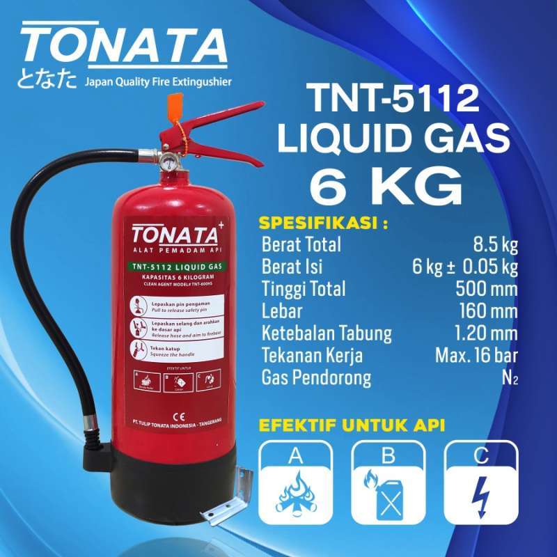 Promo Alat Pemadam Api Tonata Plus 6 Kg / Clean Agent Tnt-5112 Diskon ...