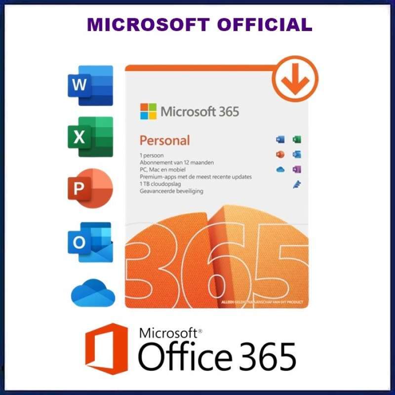 Jual Microsoft Office 365 Personal 1 User Subscription 1 Year - Ms ...