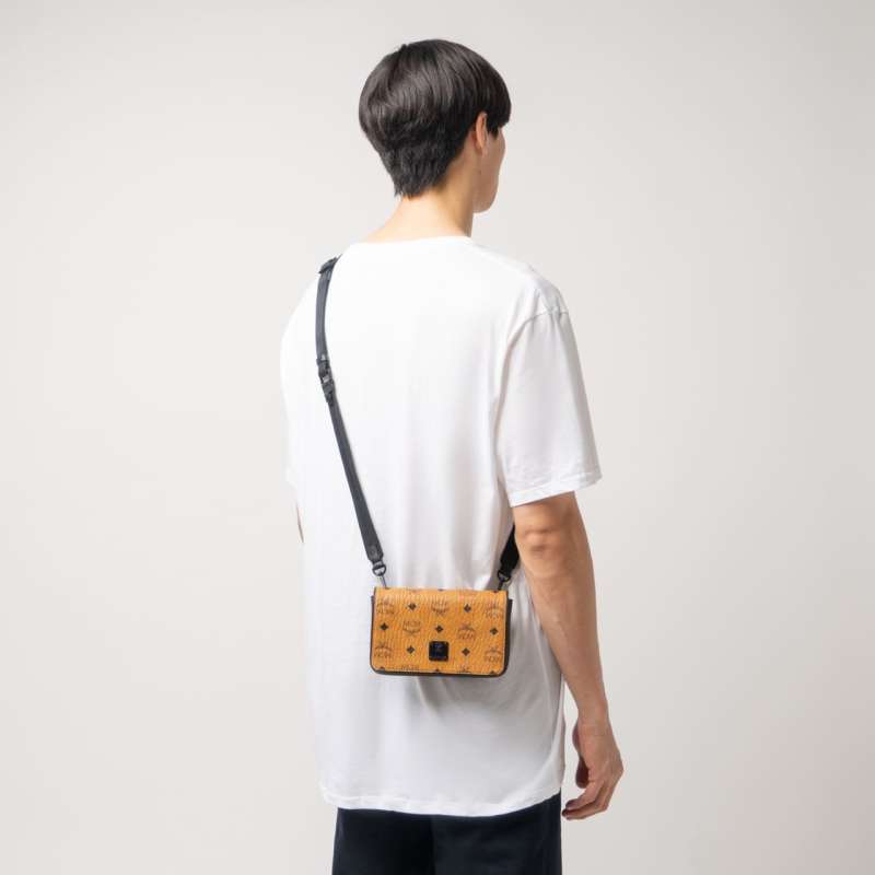 Promo Mcm Mini Aren Visetos Camera Bag Cognac Diskon 30% Di Seller ...