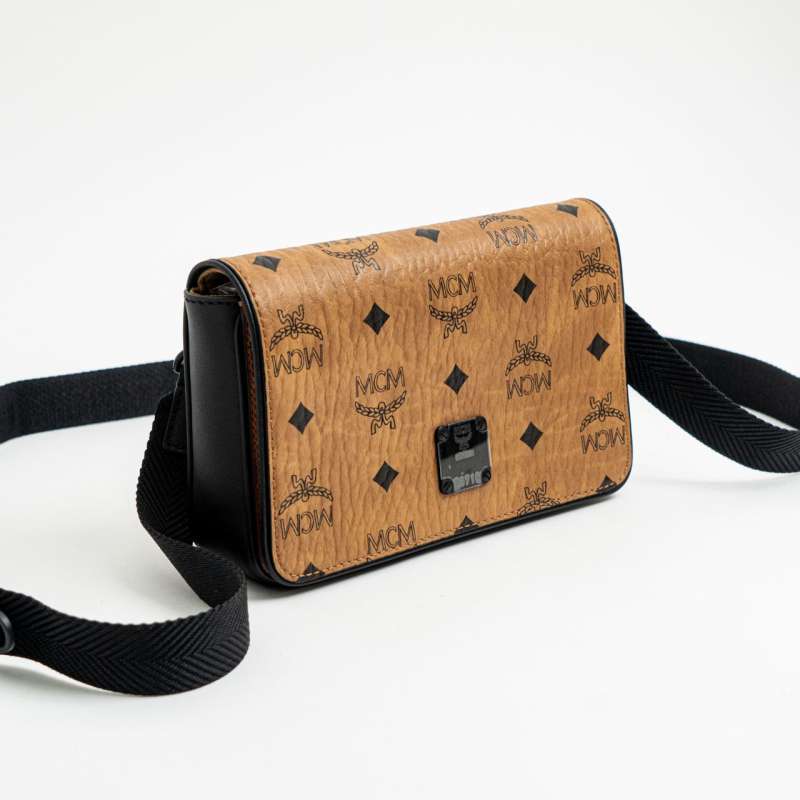 Promo Mcm Mini Aren Visetos Camera Bag Cognac Diskon 30% Di Seller ...