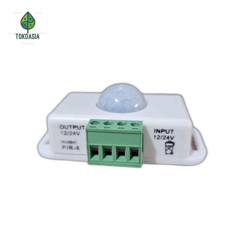 Jual Sensor gerak DC 12V 24V PIR MOTION detector 6A saklar otomatis PIR ...