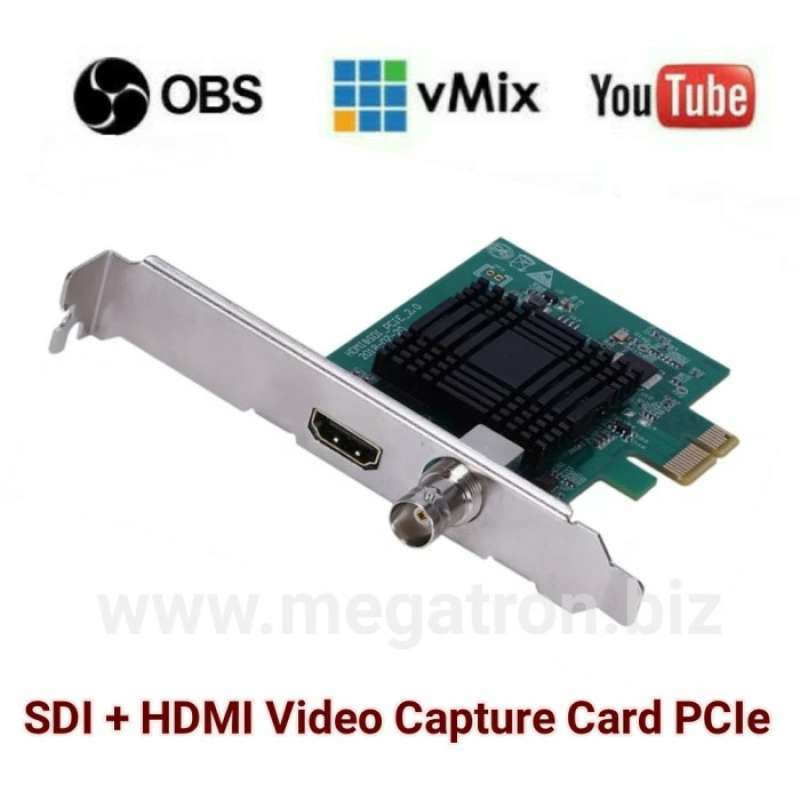 Promo Sdi & Hdmi Video Capture Card Pcie (1080p 60fps) - Support Obs ...