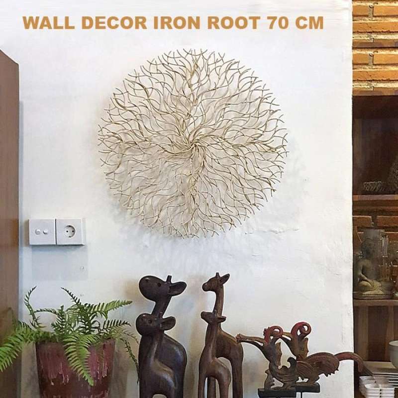 Jual Hiasan Dinding Metal Bulat 70cm Besi Akar Wall Decor Iron Root ...