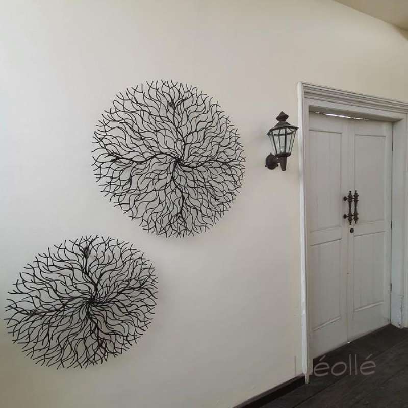 Jual Hiasan Dinding Metal Bulat 70cm Besi Akar Wall Decor Iron Root ...