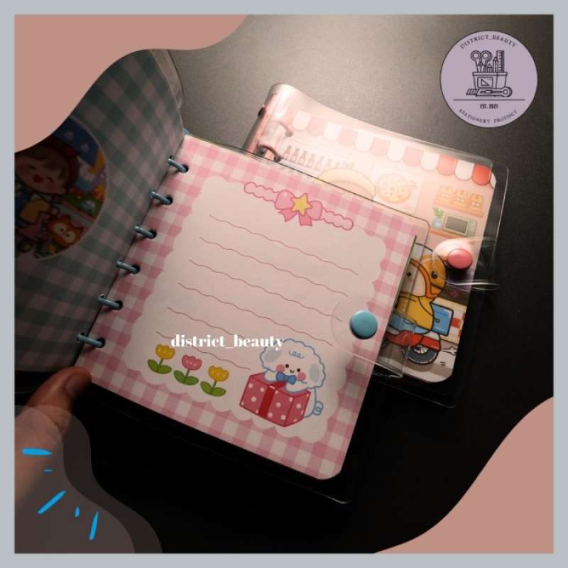Jual BUKU BINDER MOMO CUTE GIRL HALAMAN BERMOTIF NOTEBOOK BINDER MASU ...