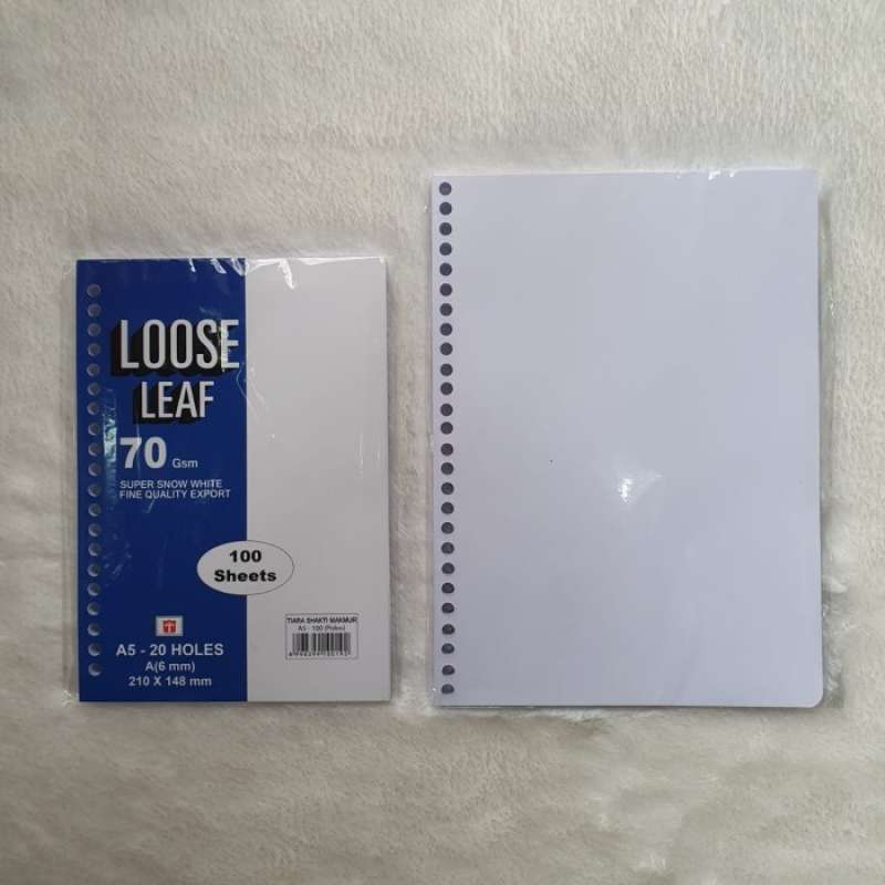 Jual Kertas Binder Polos Isi 100 Lembar A5/20ring Dan B5/26ring Di ...