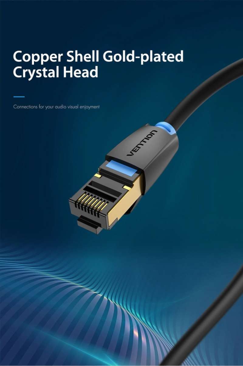 Jual Vention Kabel LAN Ethernet RJ45 Cat8 Gigabit Network Patch - IKL ...